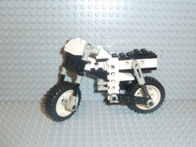 LEGO® Technic 1x Motorrad 8810 Cafe Racer weiß von 1991 unvollständig ...