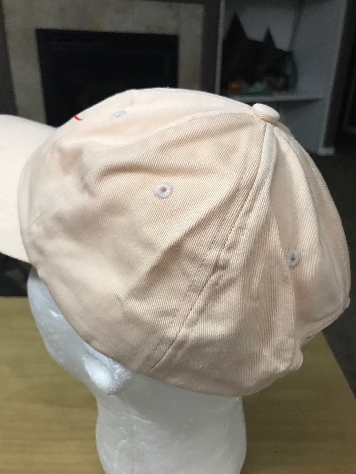 NASA Space Shuttle Light Peach Creme Baseball Cap Hat - Gem