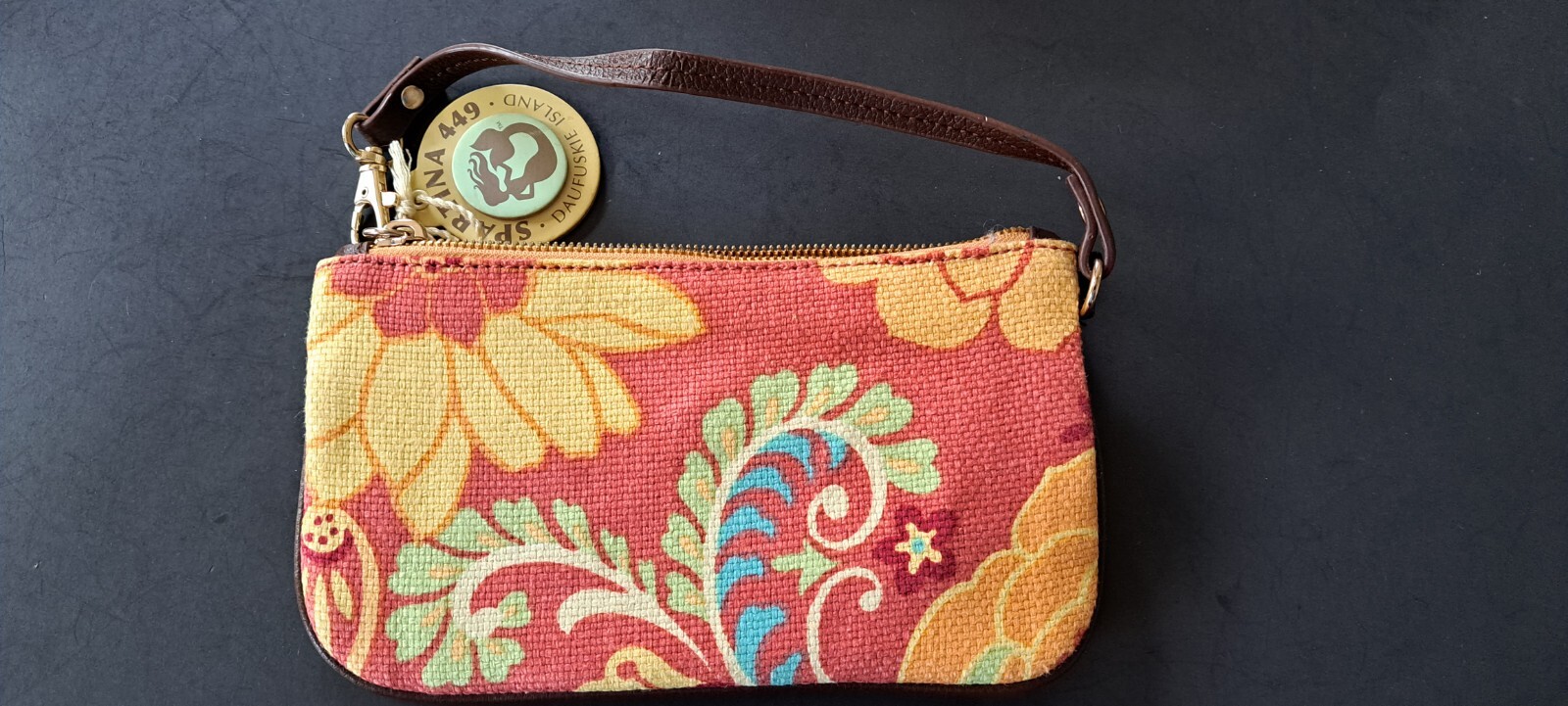 SPARTINA 449 WRISTLET WITH OUTSIDE ZIPPERED COMPARTMENT | eBay