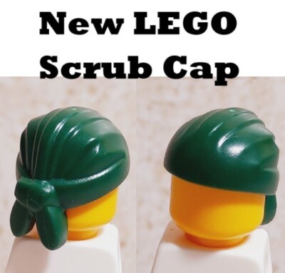 New LEGO Surgeon Scrub Cap Ties in Back Green Surgery Nurse OR Hospital ...