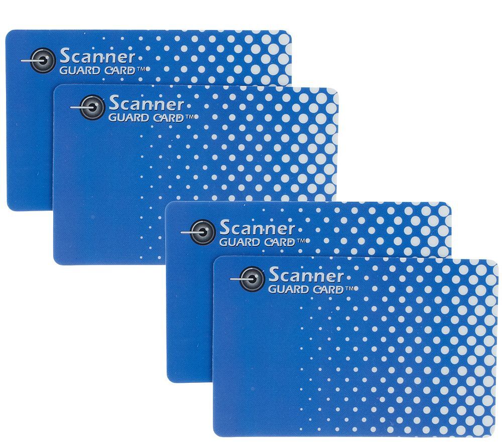 Scanner Guard 2 Sets of 2 RFID Protecting Cards in Blue | eBay