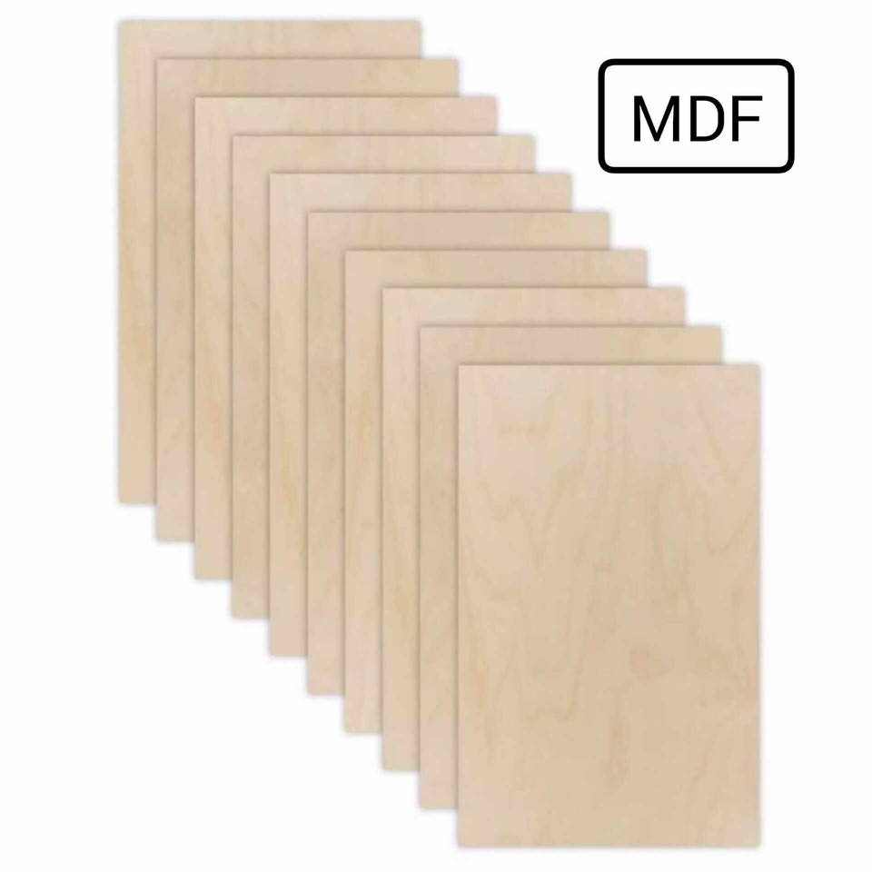 MDF A2 A3 A4 A5 Sheet Crafts Laser CNC Pyrography Medium Density ...
