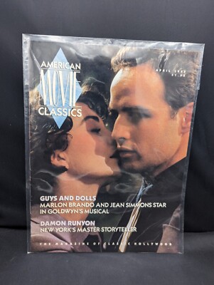 AMC Magazine April 1992 Marlon Brando Jean Simmons | eBay