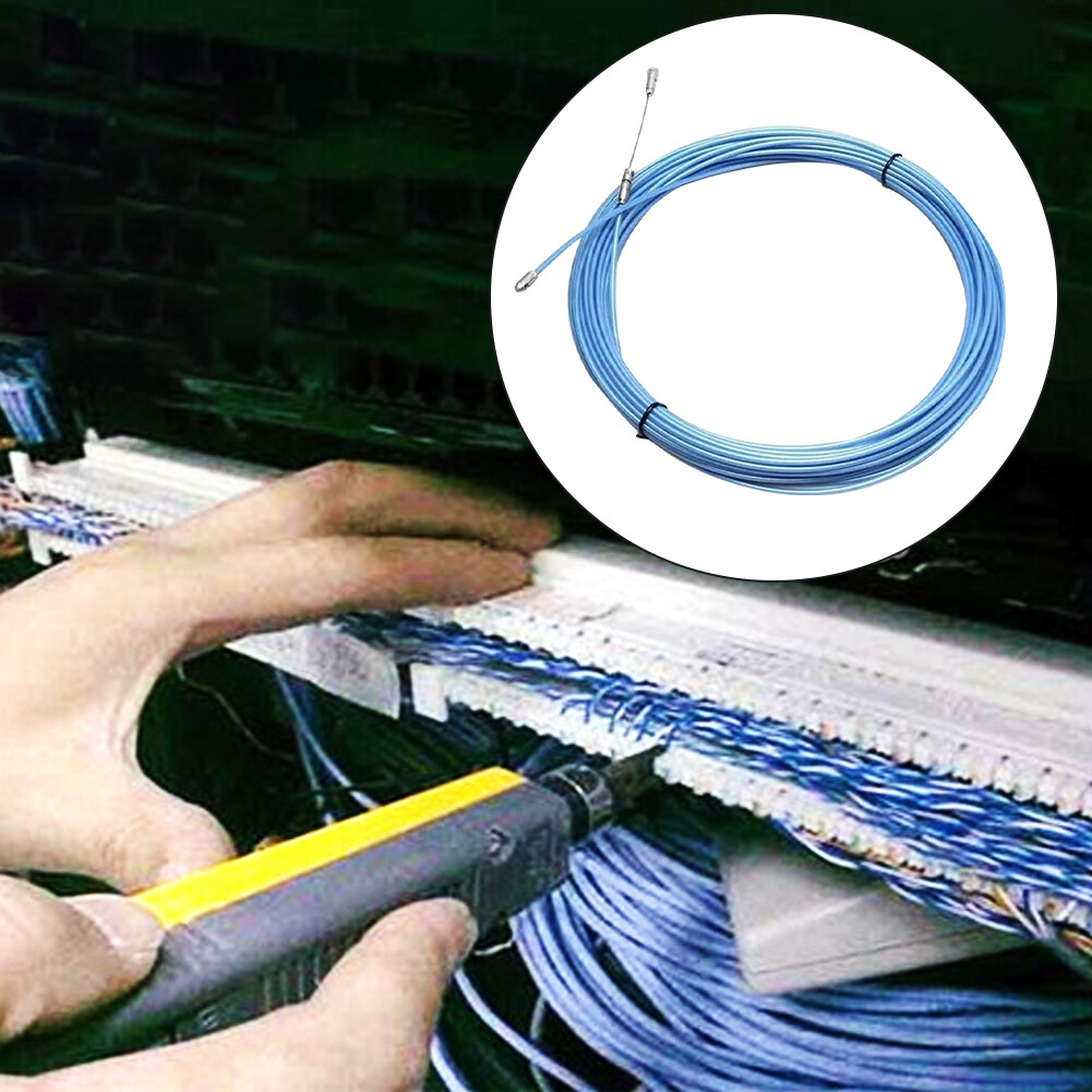 20m Retractable Aid Blue Nylon Wire Threader Pull Out Cable Puller Kit ...