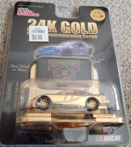 #77 Robert Pressley Jasper Ford Taurus 24K Gold Racing Champions NASCAR ...
