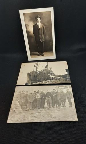 3 RPPC Maritime Historical Triptych Named with a story 1916 Danzig | eBay