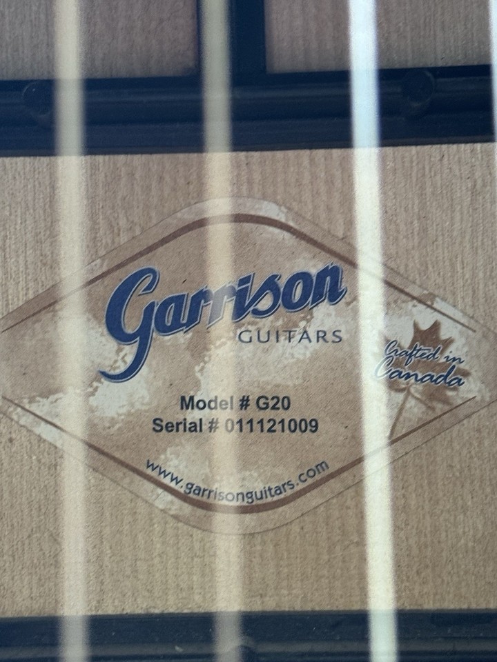 Excellent Condition: Garrison Acoustic Guitar With Hard Case | eBay