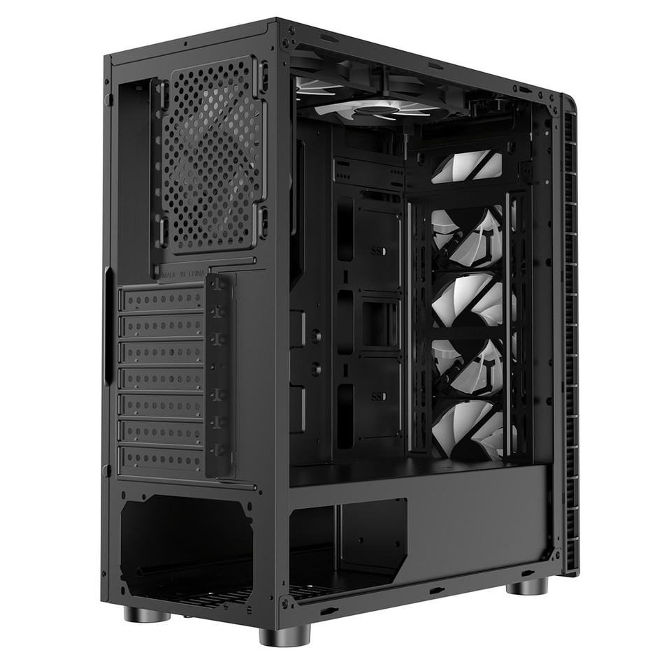 CiT Raider Mid-Tower Black ATX PC Gaming Case ‎CIT-RAIDER RGB | eBay UK
