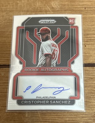 Cristopher Sanchez 2022 Panini Prizm Rookie Autograph Rookie Card ...