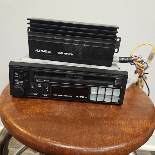 Alpine 7901 CD Player Old School Vintage Radio 3505 Amp Amplifier As Is ...