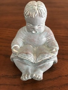 Isabel Bloom Sculpture Figurine Vintage Retired Smiling Girl Reading ...
