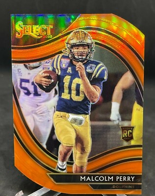 MALCOLM PERRY 2020 Select Field Level ORANGE PRIZM Die-Cut #399 RC ...
