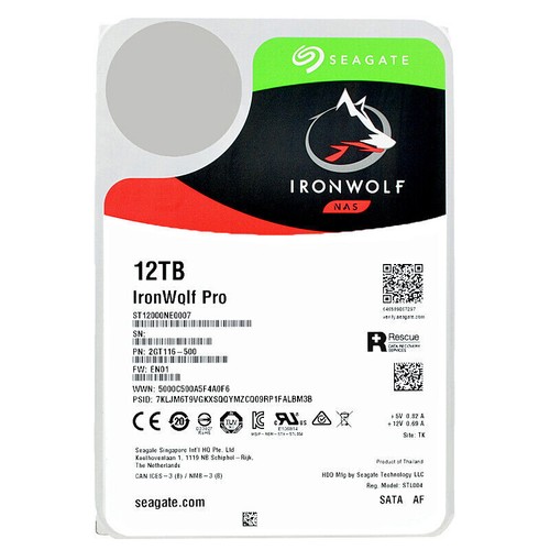 Seagate IronWolf Pro 12TB 7.2K SATA 6Gb/s 3.5'' Internal NAS HDD ...