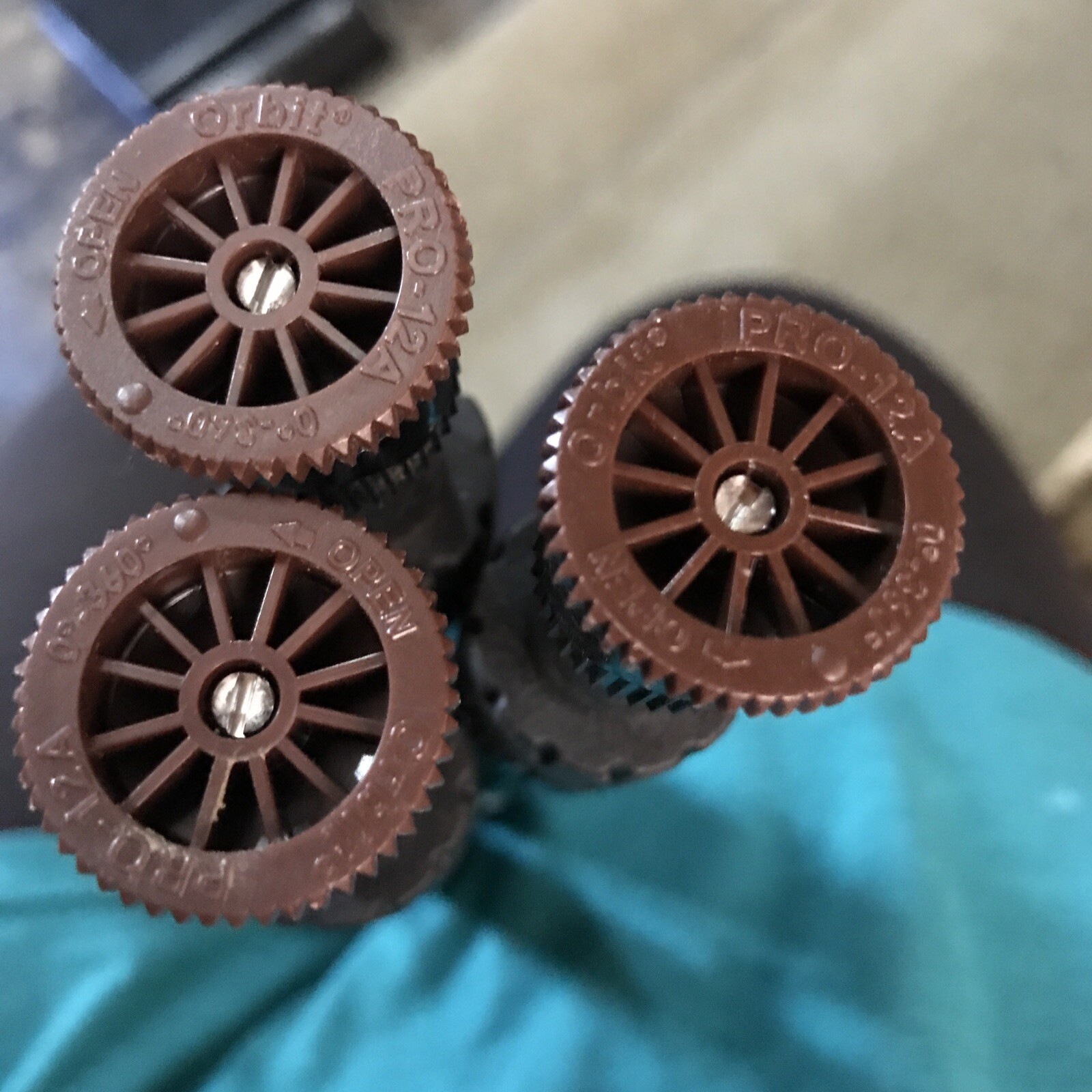 3X Orbit 16" - 30" Adjustable Height Shrub Riser Sprinkler Variable ...