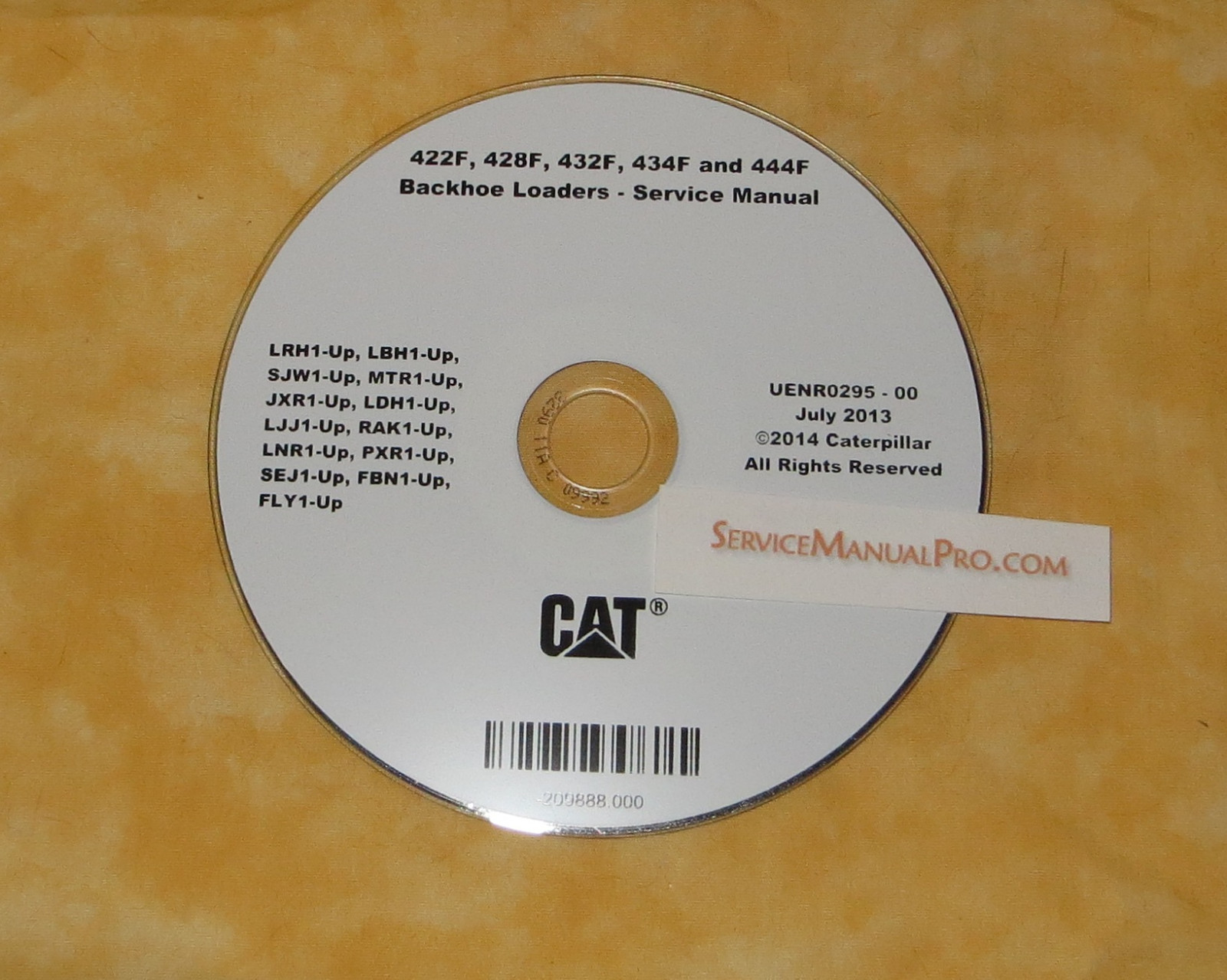 UENR0295 CAT 422F 428F 432F 434F 44F Backhoe Loader Service Repair Shop ...