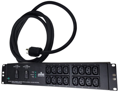 Leviton P1025-12L Unmetered Horizontal Power Distribution Unit 208V 30A ...