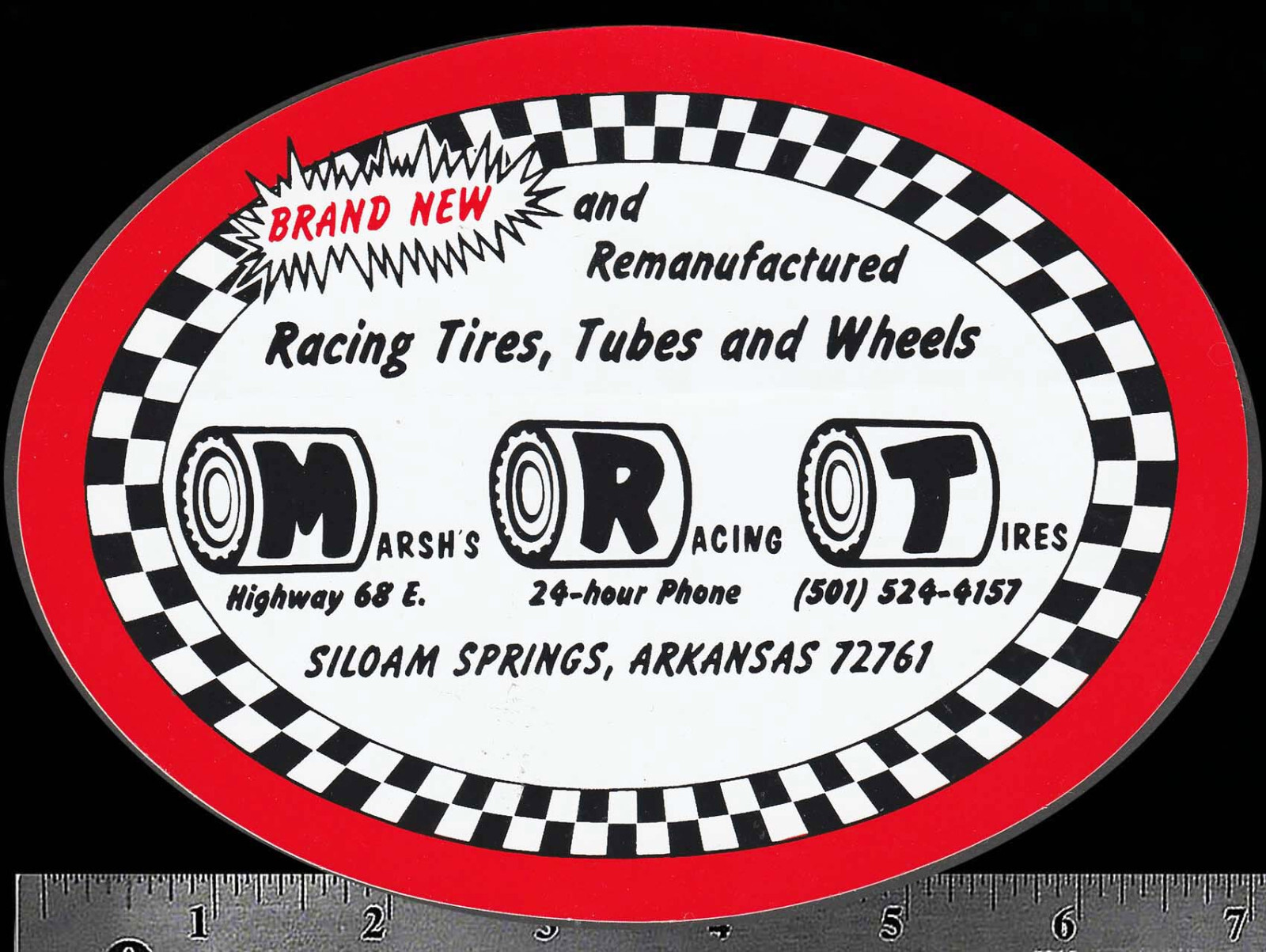 MARSH’S Racing Tires Tubes Wheels - Original Vintage 1960's 70's Decal ...