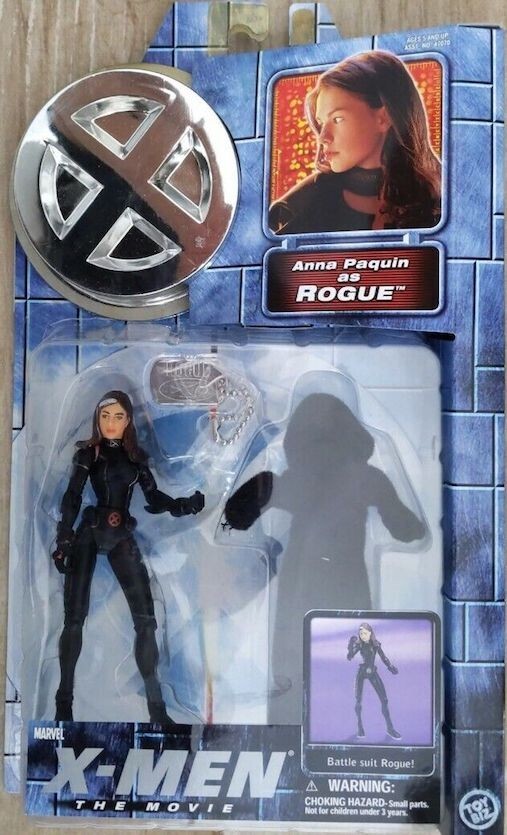 THE MOVIE ANNA PAQUIN ROGUE BATTLE SUIT 2000 MARVEL FIGURE! SEALED ...