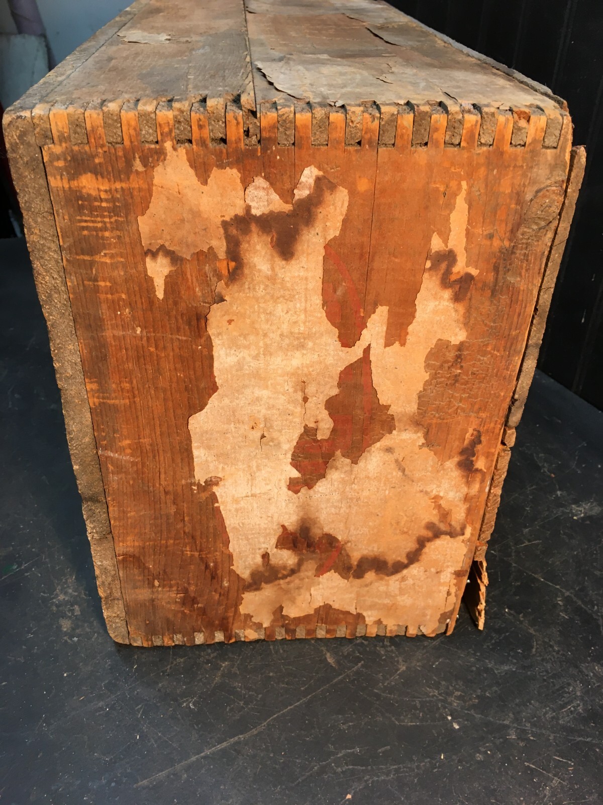 Vintage Texas Ranger Toy Gun Wood Box Shipping Crate High Explosive ...