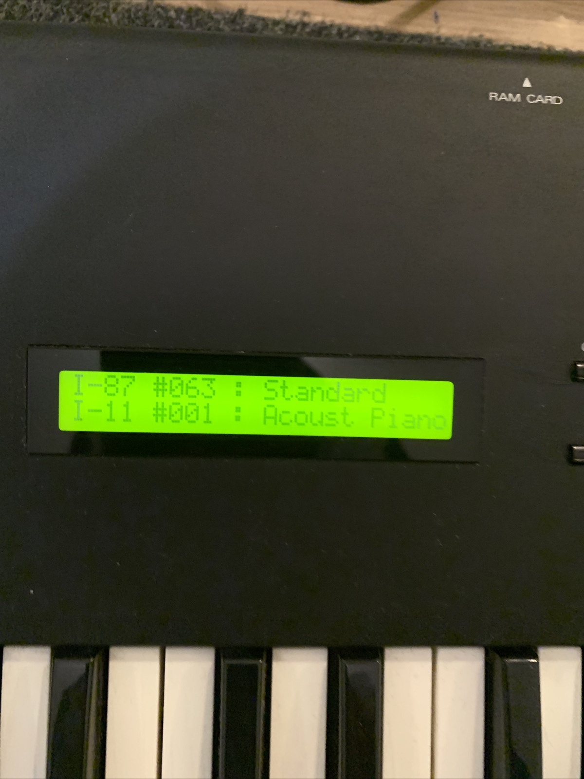 Roland U20 RS-PCM Keyboard Synthesizer for Parts Or Repair With Case ...