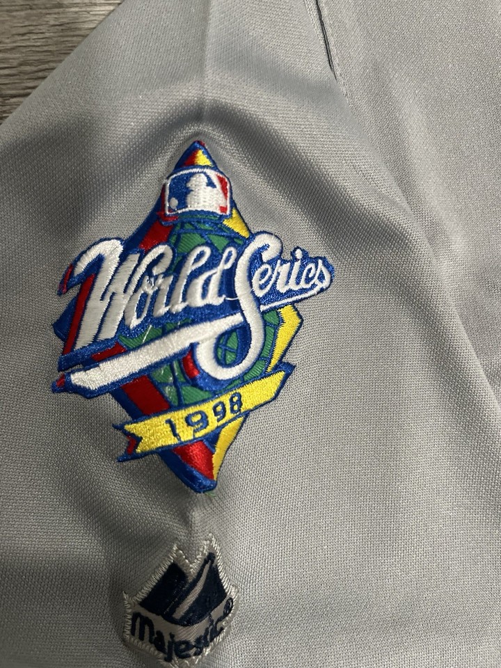 Tony Gwynn San Diego Padres 1998 World Series Grey Road Jersey Men's ...