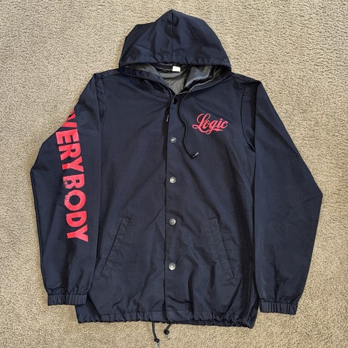 Logic Everybody Hip Hop Tour Hooded Rain Parka Windbreaker Jacket Adult ...