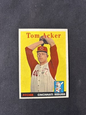 Beautiful pack fresh 1958 Topps Est Nm #149 Tom Acker | eBay