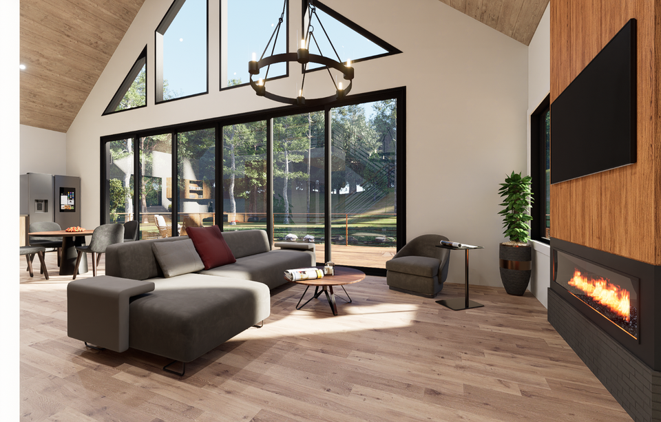 Modern 35' x 35' Hilltop Hideout Architectural Plans - PDF Download | eBay