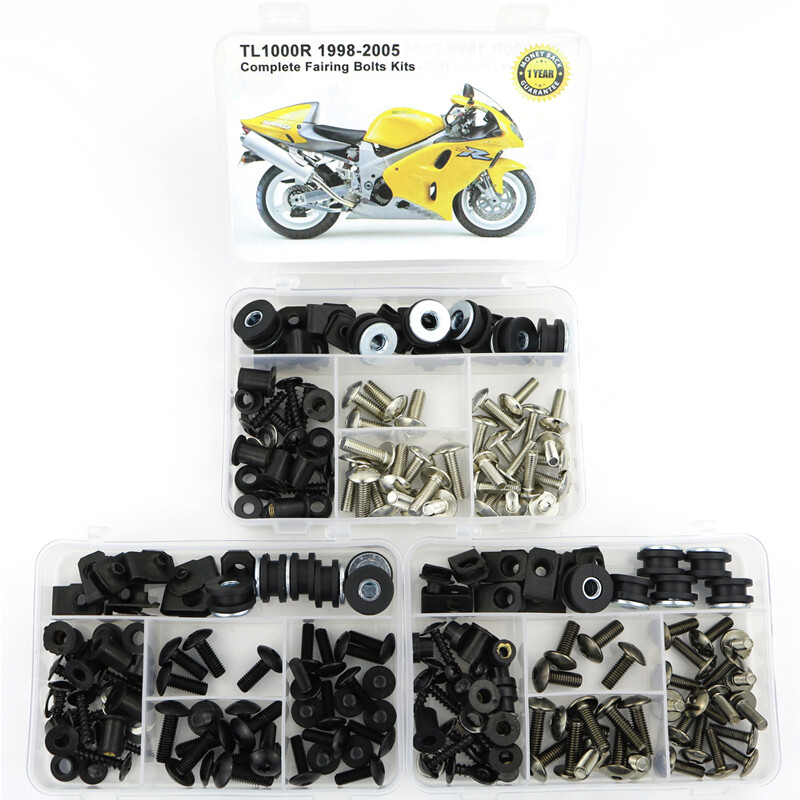 Fit For Suzuki TL1000S 1997-2001 Steel Complete Fairing Bolts Fasteners ...