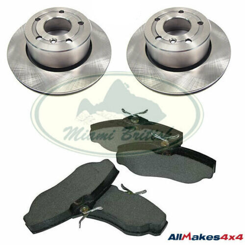 LAND ROVER FRONT BRAKE PAD & ROTOR DISC SET DISCOVERY 2 II MR0128 AM4X4 ...