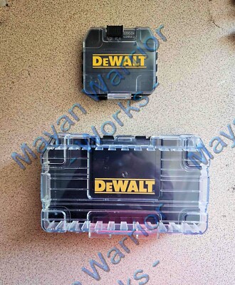 2 ea Dewalt Tough Case Clear Top/Black Bottom & small blk case screw ...
