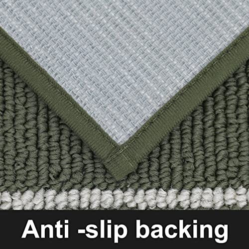 Thick 60x24 Inch/35X24 Inch Kitchen Rug Mats Made of 100% Polypropylene ...