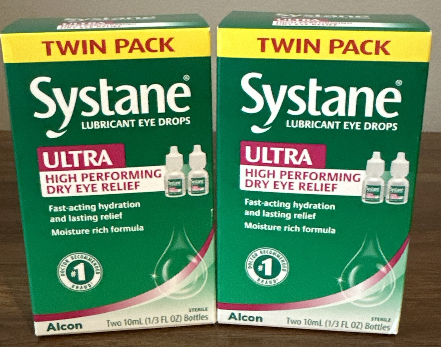 Lot of 2 Systane ULTRA High Performance Lubricant Eye Drops Twin Packs ...