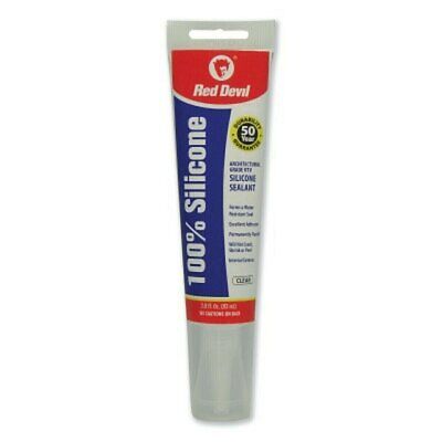 Red Devil 0810 100% Silicone Architectural Grade RTV Sealant, A Water ...