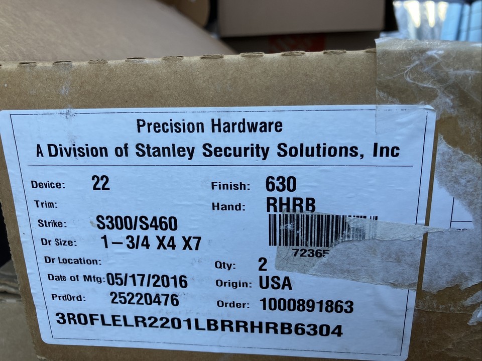 Stanley PHI Precision Rod Exit Device 22 Satin S300 / S460 Strike | eBay