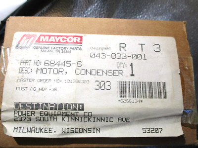 NEW MAYTAG MAYCOR 68445-6 FAN CONDENSER MOTOR | eBay