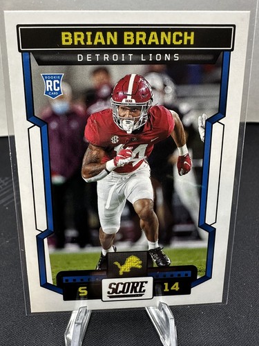 💥2023 Panini Score #380 Brian Branch Rookie Detroit Lions RC | eBay