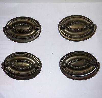 Drawer Pulls - Brass Oval Drawer