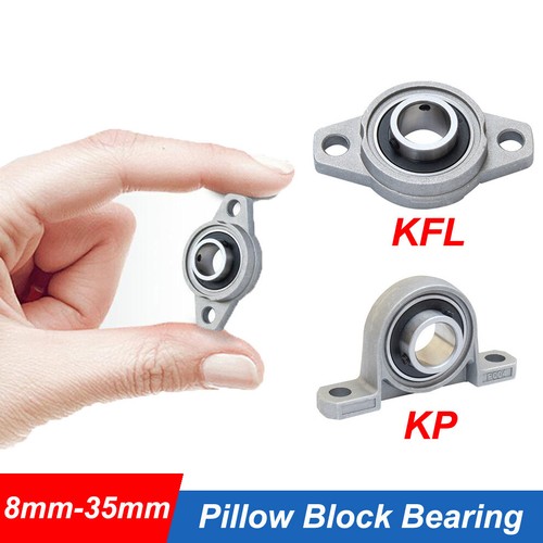 KP KFL Pillow Block Bearing 8mm 10mm 12mm 16mm 20mm 25mm 30mm Bore ...
