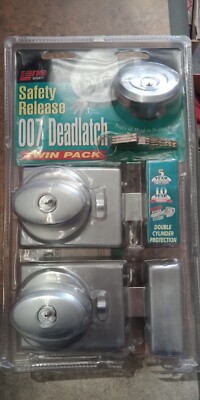 Deadlatch Twin Pack 007 Lane Security Door Locks | eBay Australia