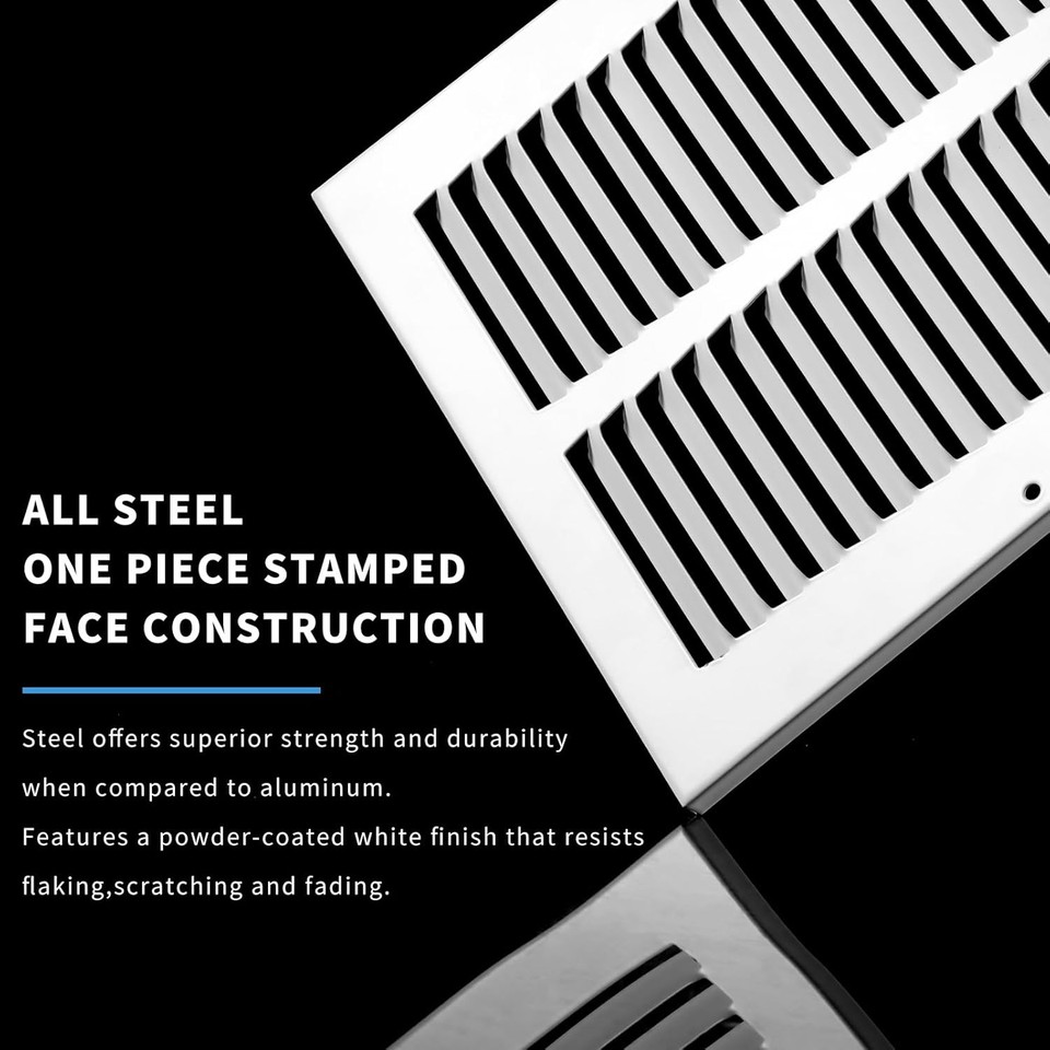16x20 Return Air Grille Duct Opening, Air Return Vent Cover, Flat Vent ...