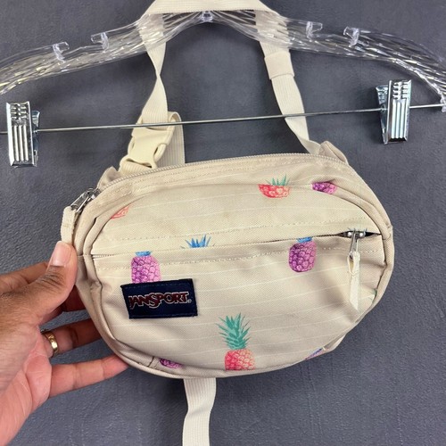 Jansport Fanny Pack Bag Purse Pineapple Zip Up Adjustable Y2K Skater ...