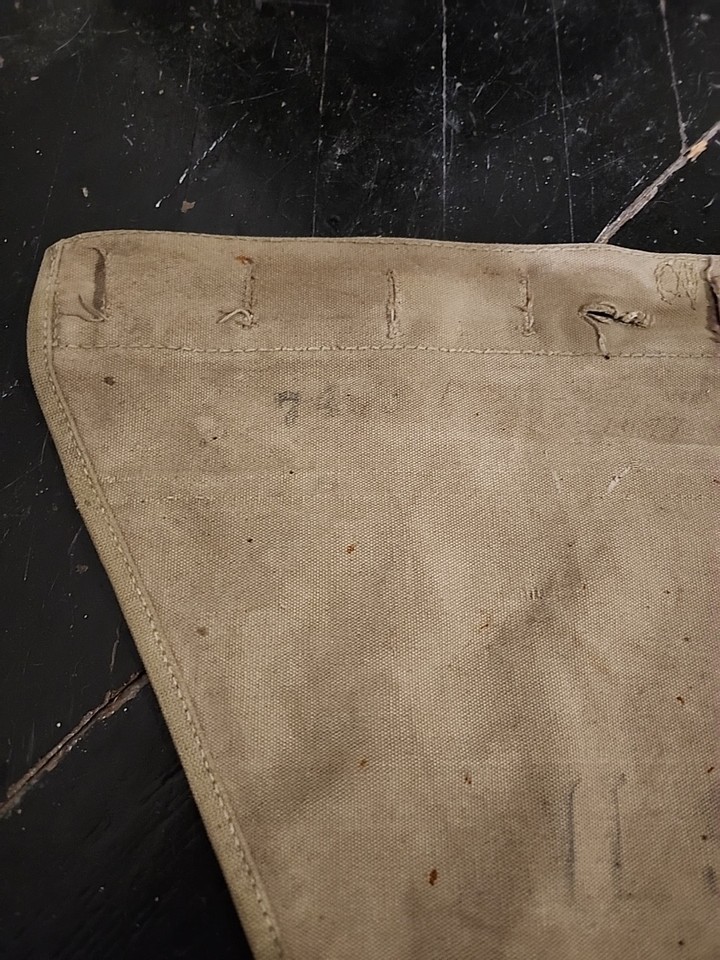 Triangle Havresac U.S. Ww2 Daté 1942 Avec Trace De Nom A Déchiffrer. | eBay