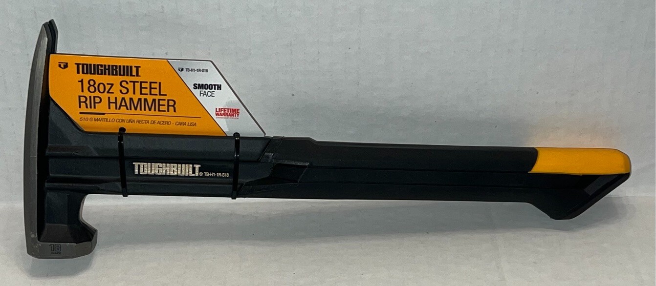 TOUGHBUILT 18oz STEEL RIP HAMMER Smooth Face TB-H1-1R-S18 for sale ...