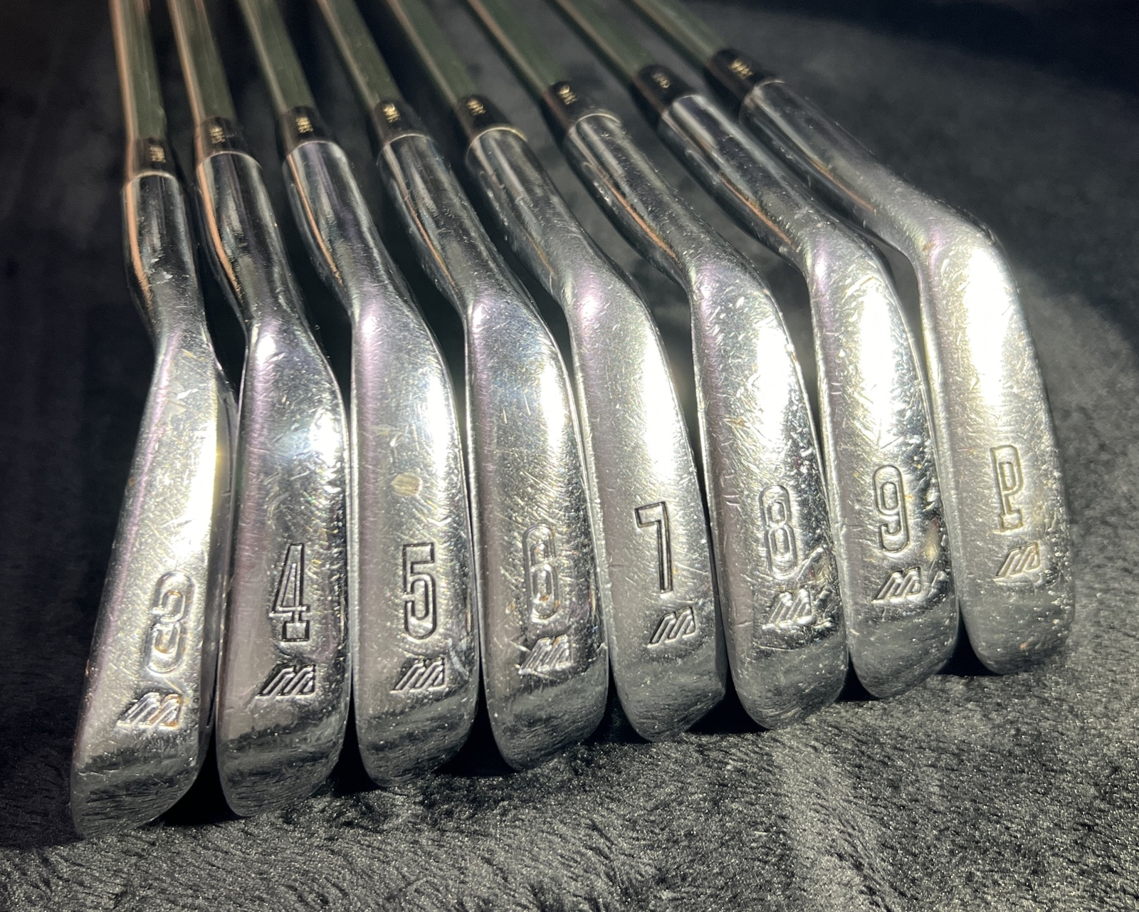 Mizuno Grad 3-PW Iron Set W/ EXSAR II Graphite Shaft Stiff Flex 8 S400 ...