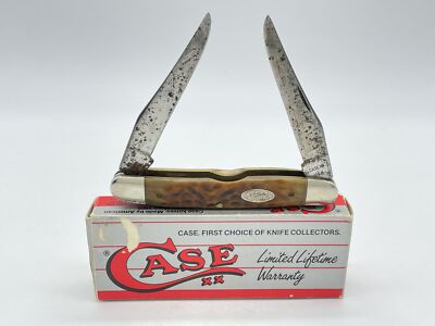 1989 CASE MUSKRAT Brown Jigged Bone Muskrat w/ OMP Box | eBay