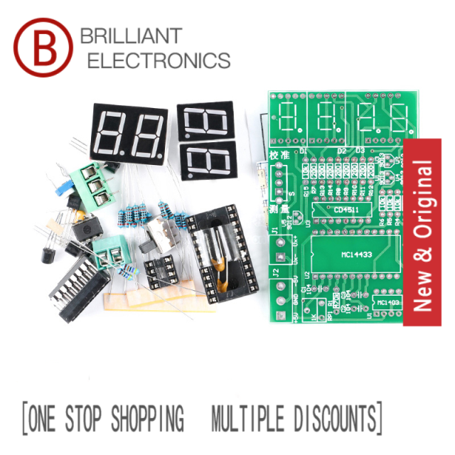 (5 Pcs)Digital Millivoltmeter DIY Kit, ADC Conversion Soldering ...