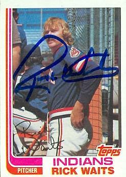 Rick Waits autographed Baseball Card (Cleveland Indians) 1982 Topps ...