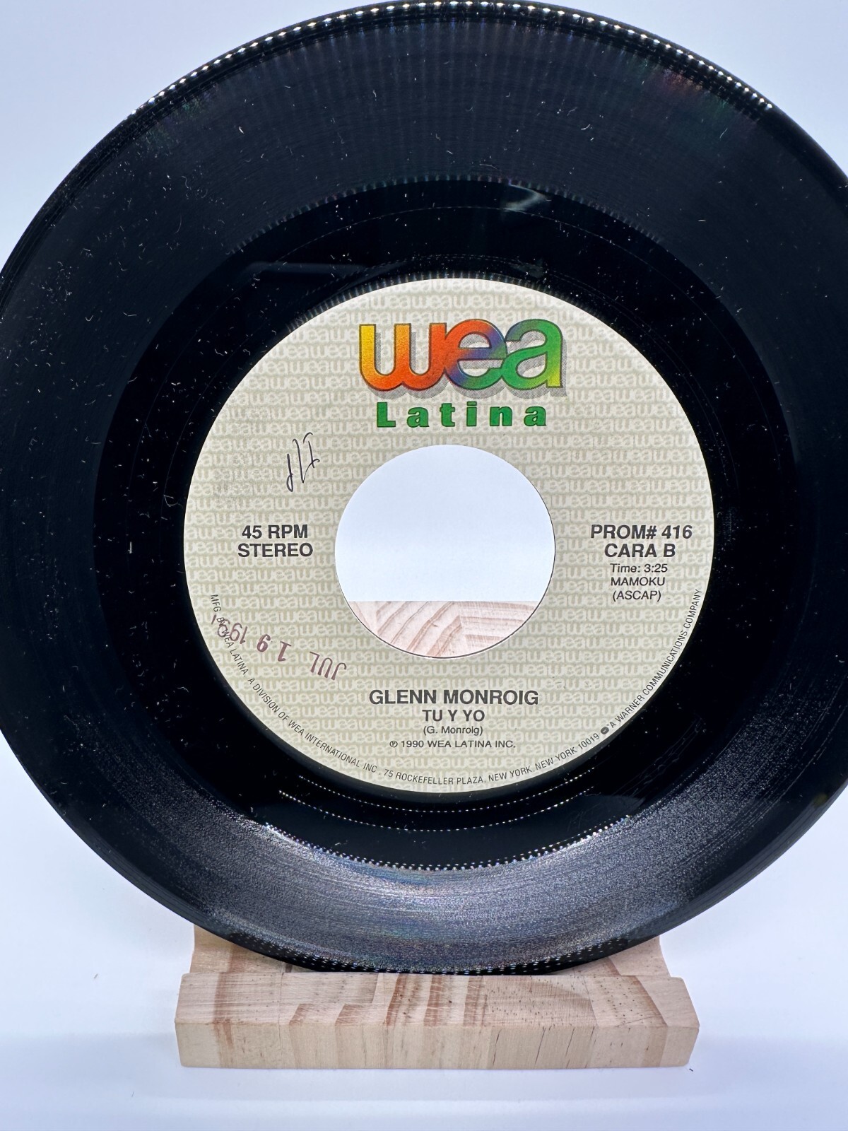 GLENN MONROIG Donde Quiera Que Estes WEA LATINA 366 PROMO 45 VINYL ...