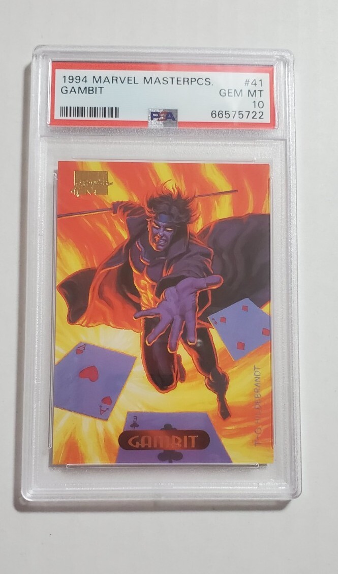 1994 Marvel Masterpieces #41 Gambit (X-Men) PSA 10 Gem Mint Low POP ...